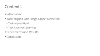 TOOD: Task-aligned One-stage Object Detection | PPT