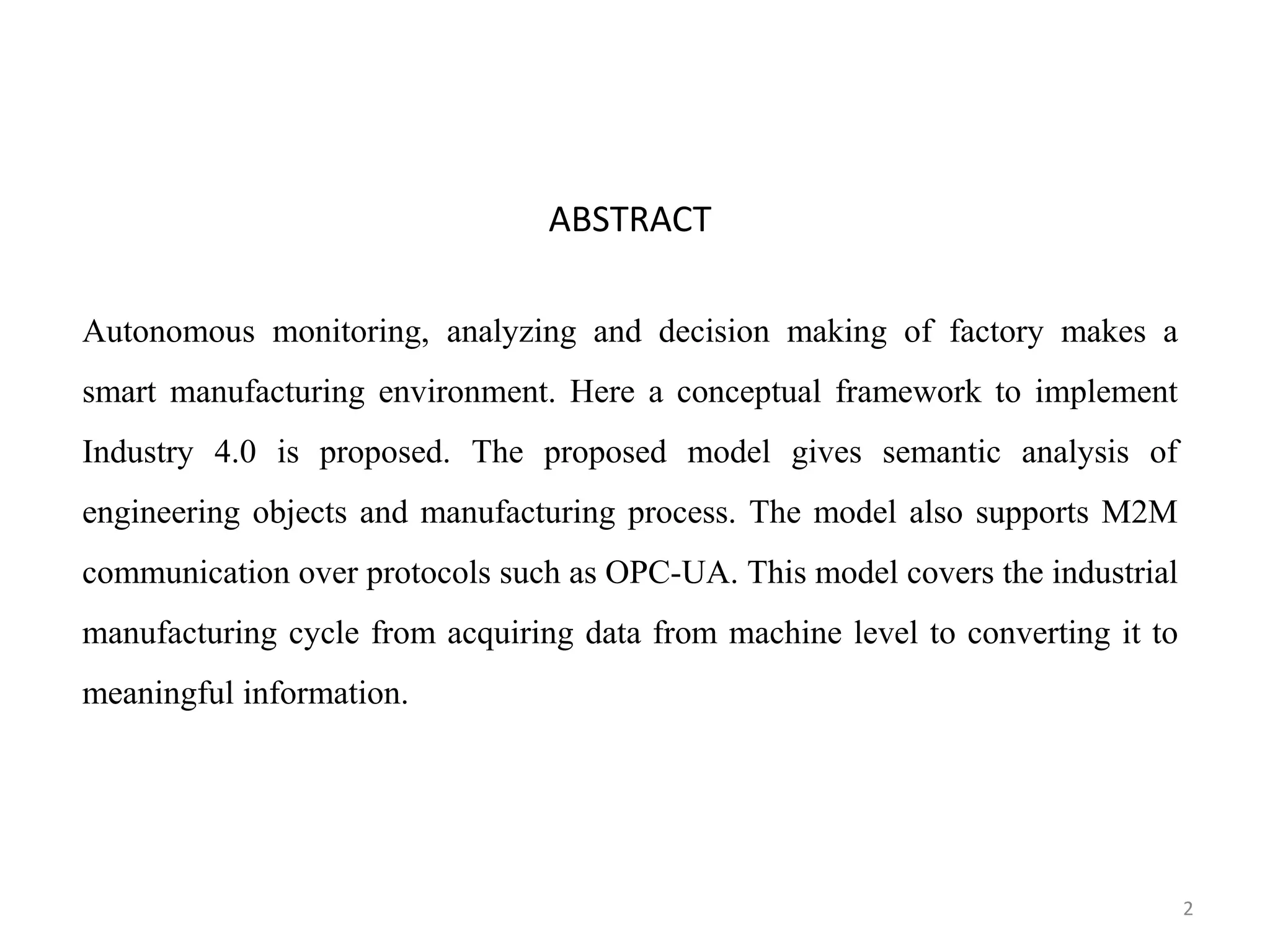 Conceptual Framework For Designing Intelligent Factory Ppt