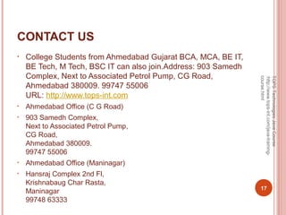 The JAVA Training Workshop in Ahmedabad | PPT