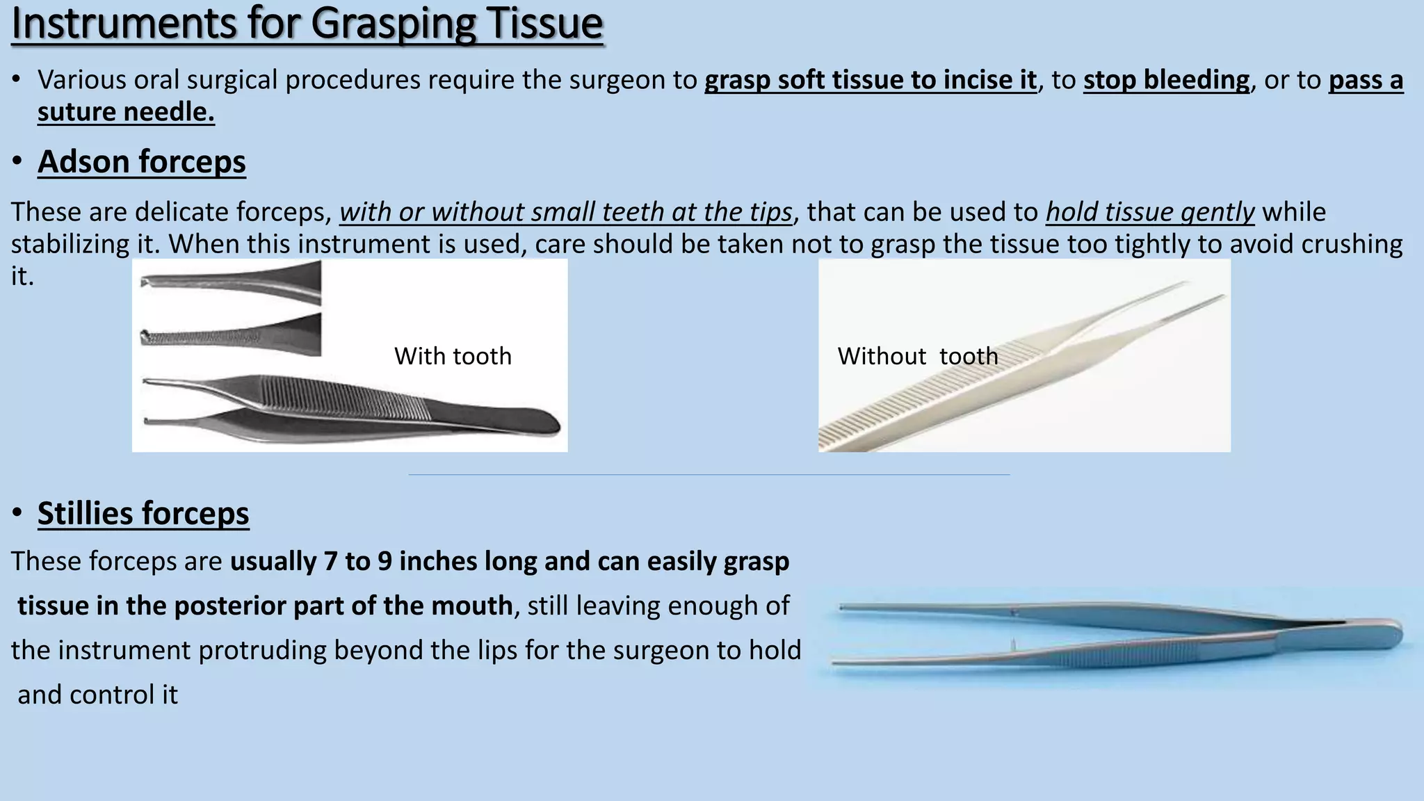Instrumentation for Basic Oral Surgery Dr.Ali Mohammed AbuTrab | PPTX
