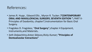 Instrumentation for Basic Oral Surgery Dr.Ali Mohammed AbuTrab | PPTX