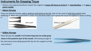 Instrumentation for Basic Oral Surgery Dr.Ali Mohammed AbuTrab | PPTX