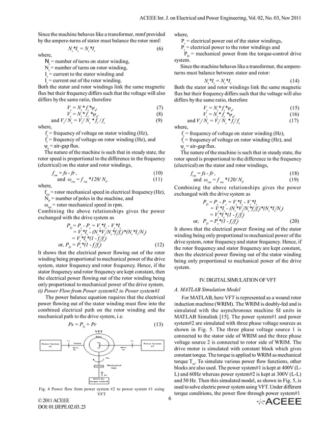 Modeling Analysis And Simulation Of Vft For Power Flow Control Through