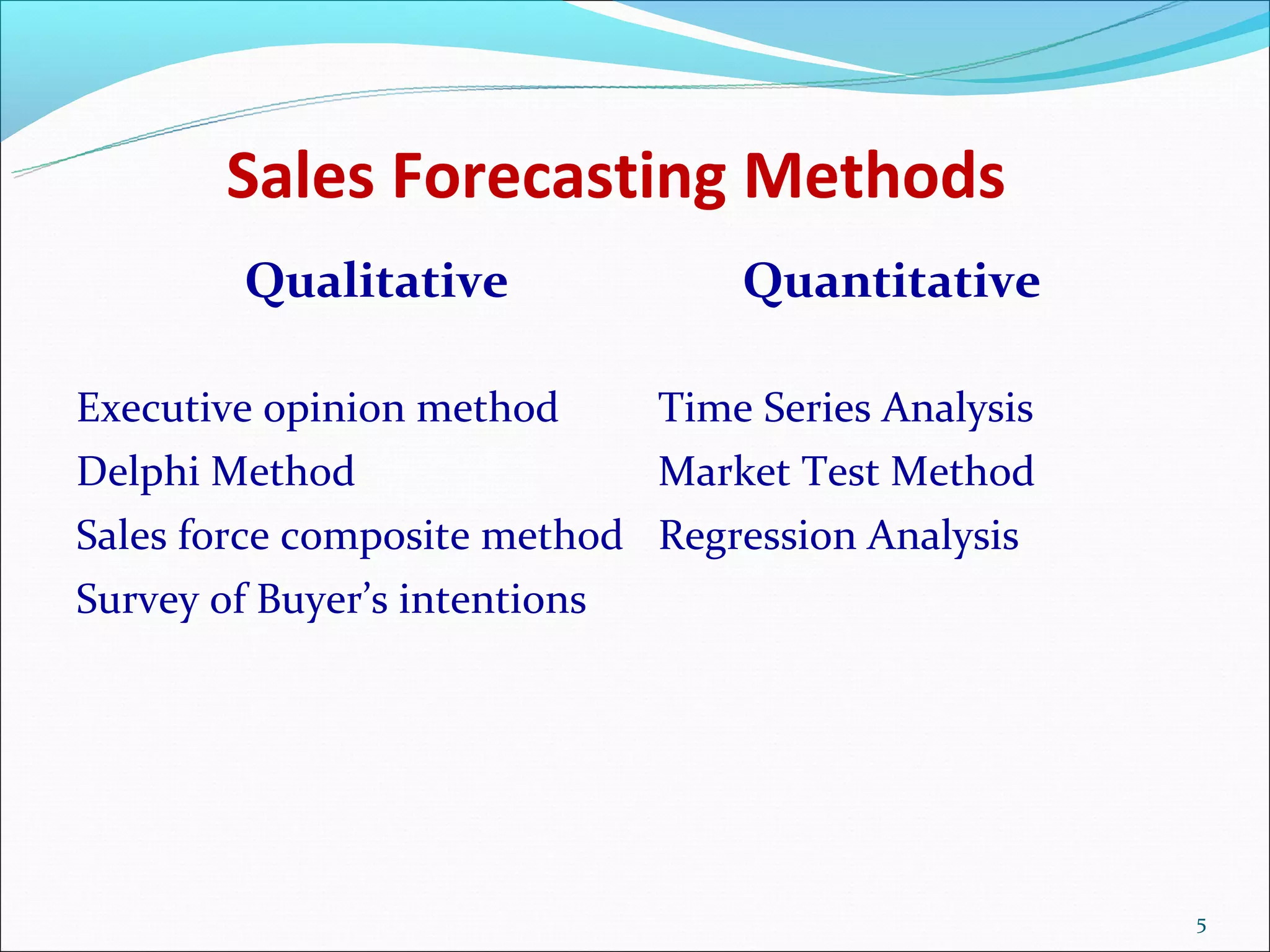 sales forecasting[1] | PPT
