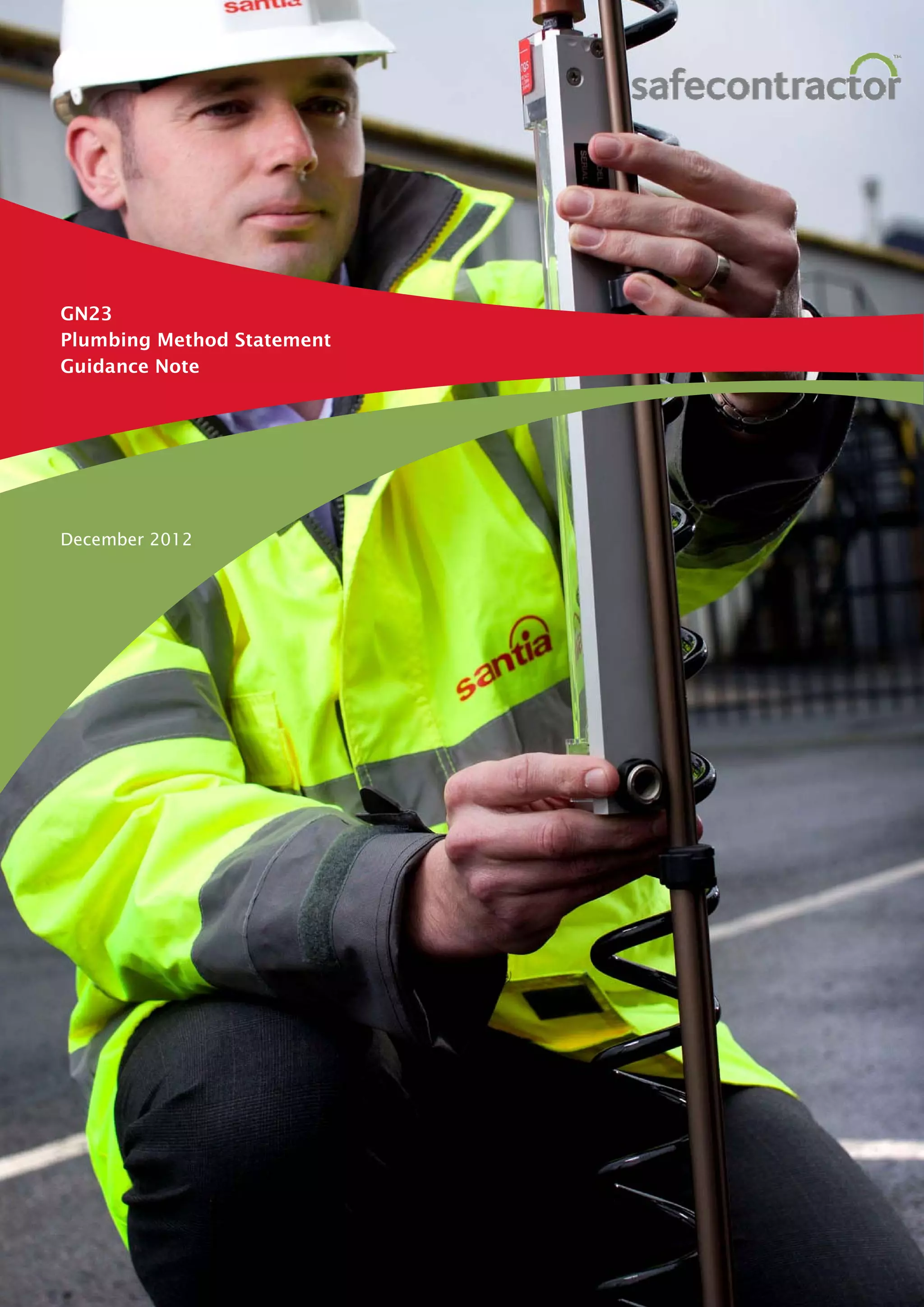 23.plumbing method statement_gn23 | PDF