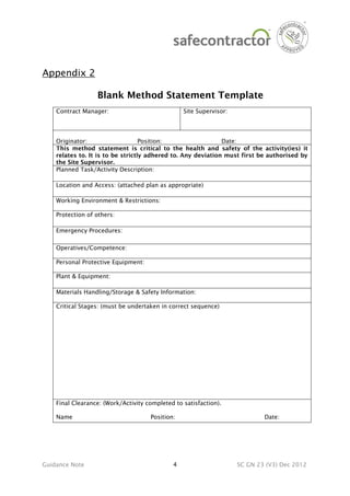 23.plumbing method statement_gn23 | PDF