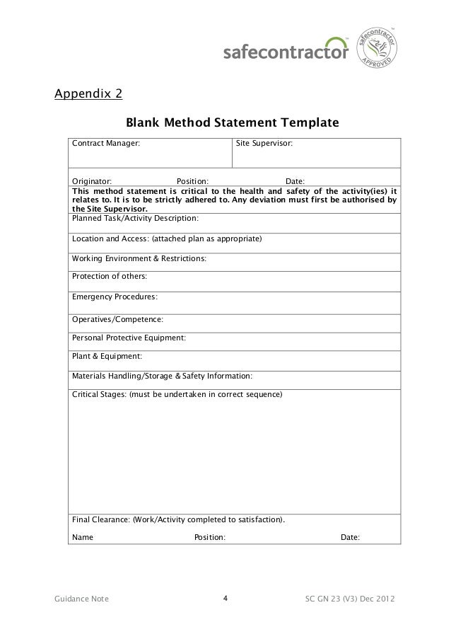 Plumbing Work Method Statement Plumbing Work Order Template Free Of