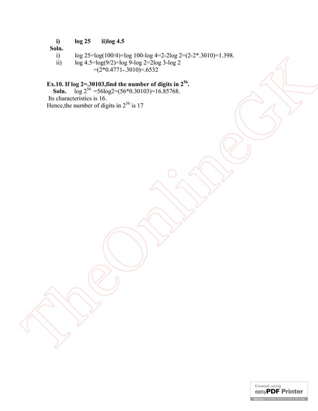 23 Logarithms Pdf