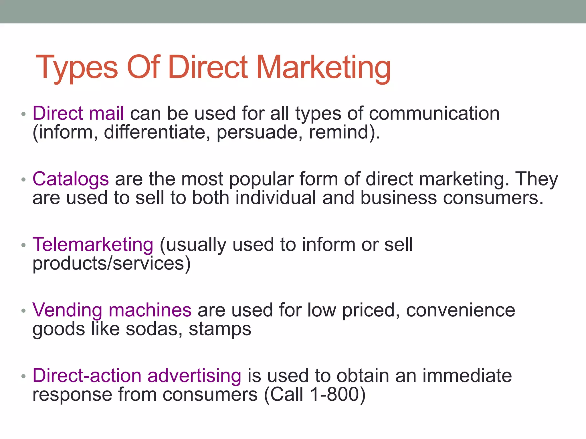 Direct Marketing | PPT