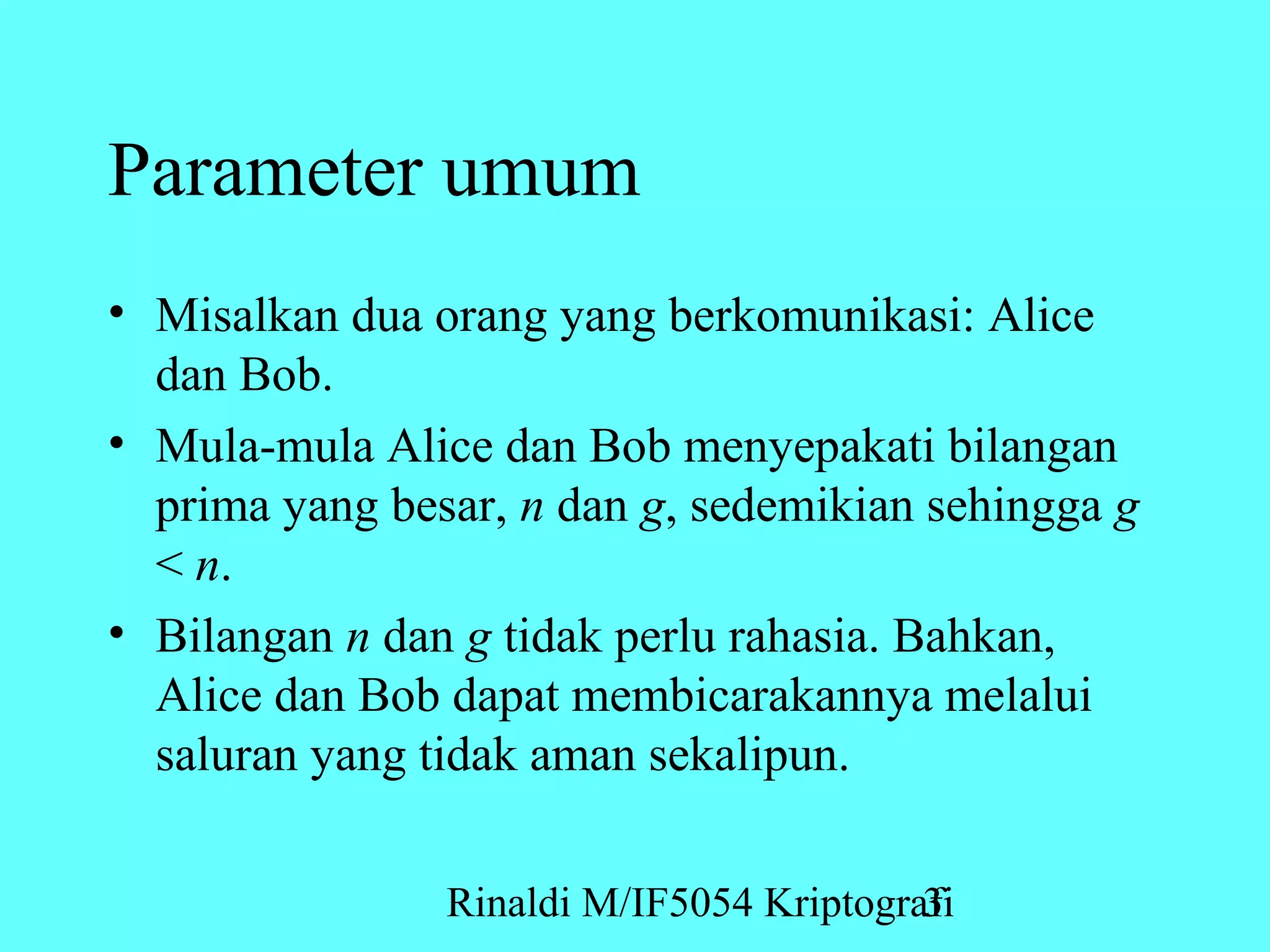 23.algoritma diffie hellman | PPT
