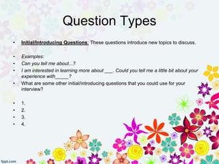 23. interview examples and presentation | PPT