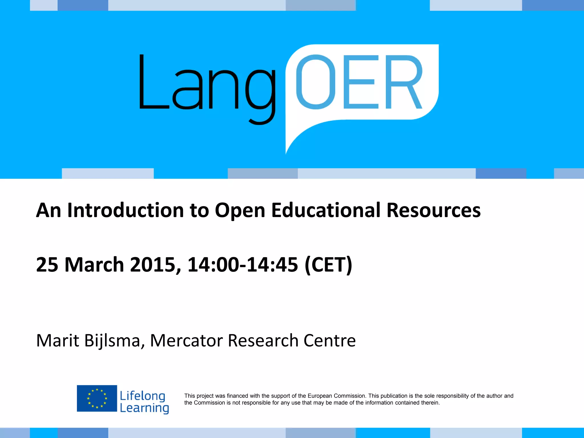 An Introduction to Open Educational Resources | PPT