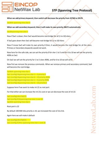 STP (spanning tree protocol) | PDF