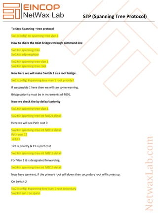 STP (spanning tree protocol) | PDF