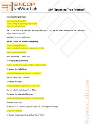 STP (spanning tree protocol) | PDF