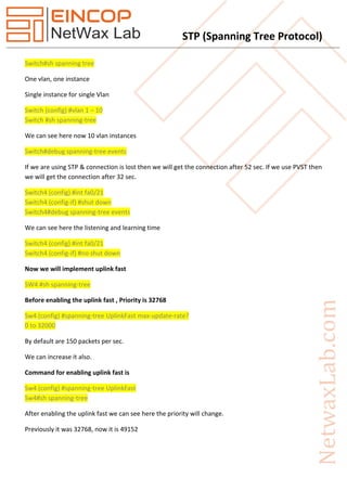 STP (spanning tree protocol) | PDF