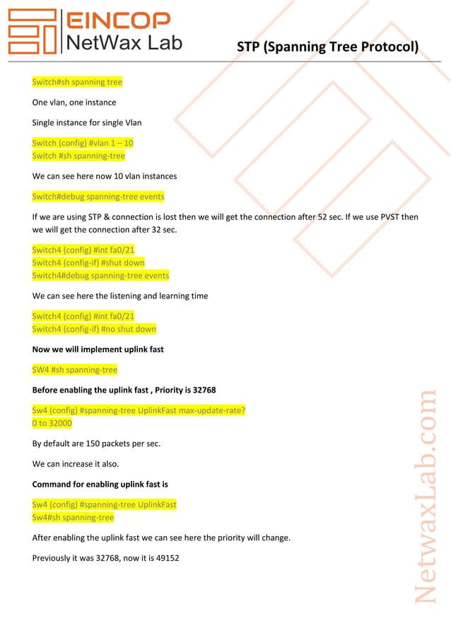 STP (spanning tree protocol) | PDF | Computer Networking | Computing