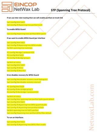 STP (spanning tree protocol) | PDF