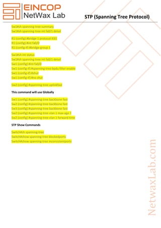 STP (spanning tree protocol) | PDF