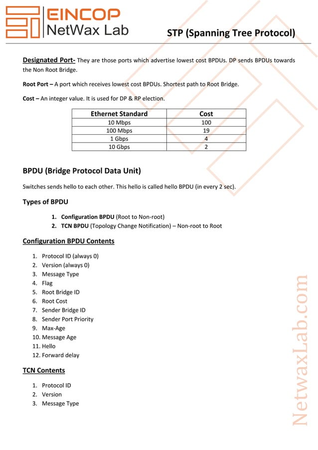 STP (spanning tree protocol) | PDF | Computer Networking | Computing