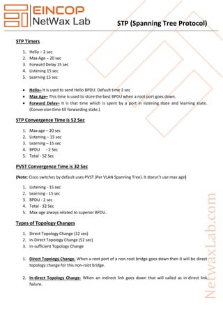 STP (spanning tree protocol) | PDF