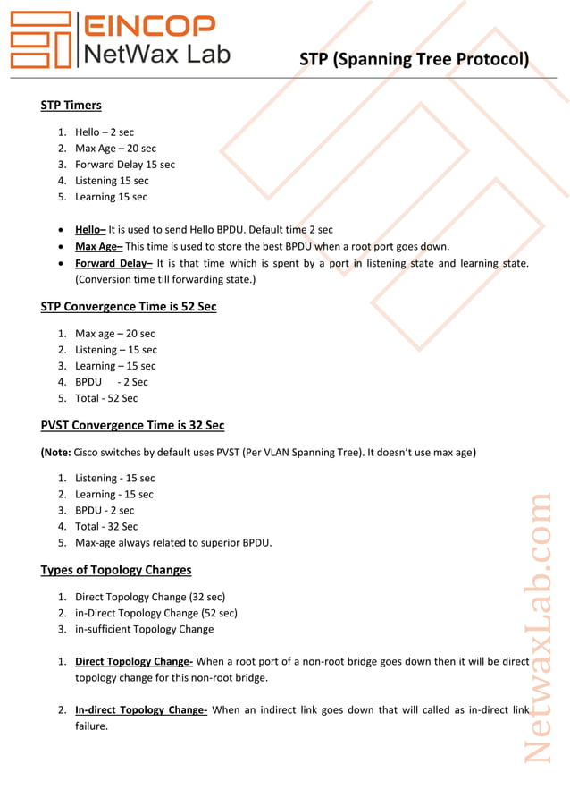 STP (spanning tree protocol) | PDF | Computer Networking | Computing