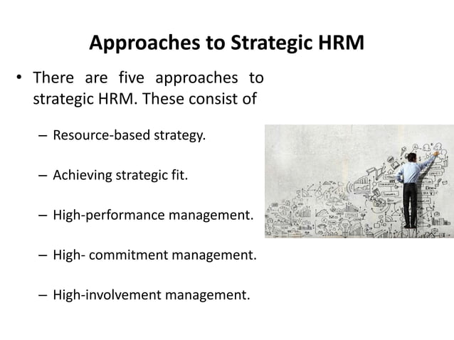 Approaches to strategic hrm - strategic human resource management ...
