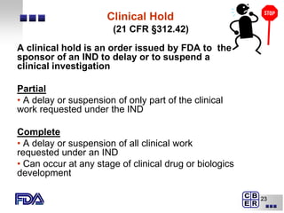 FDA 2013 Clinical Investigator Training Course: Preparing an IND ...