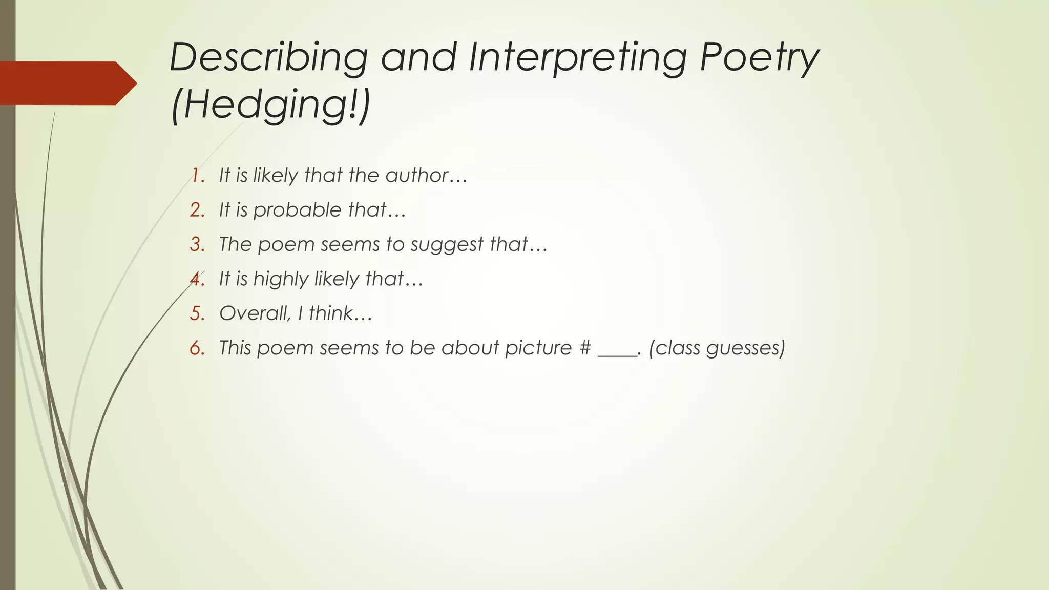 23. introduction to pathways 6 | PPT | Poetry | Books and Literature