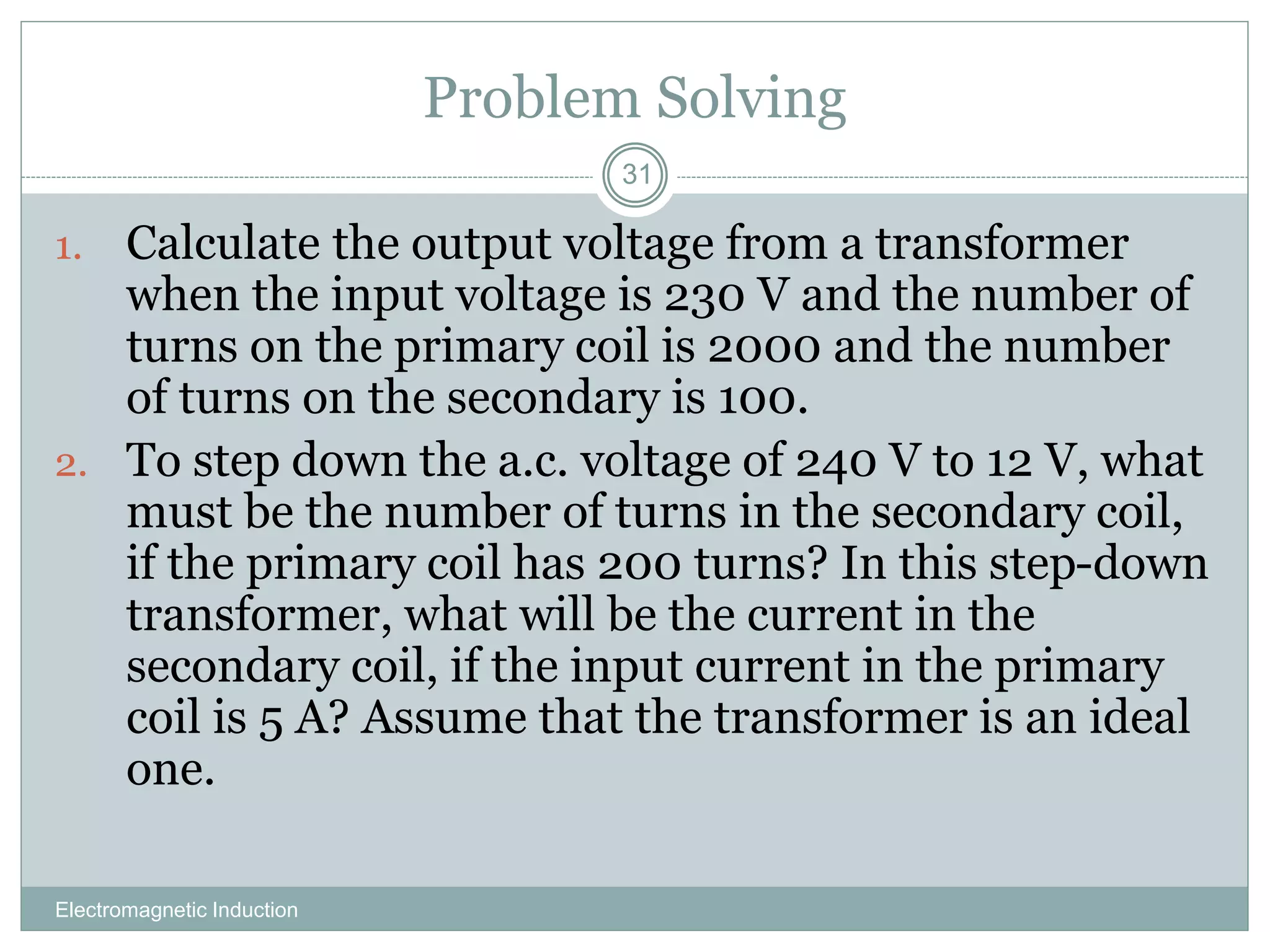 Electromagnetic Induction | PPTX