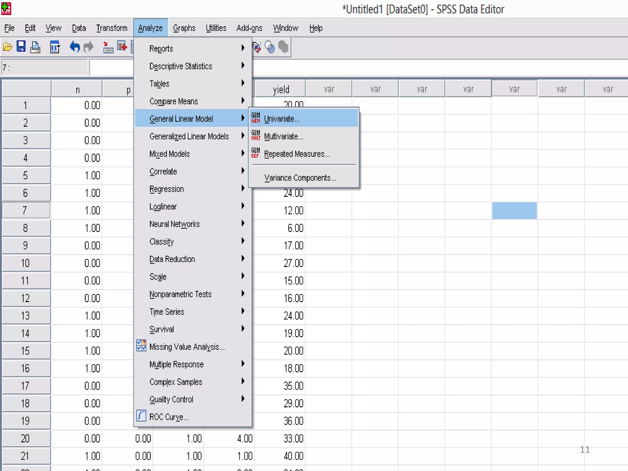 2^3 factorial design in SPSS | PPTX