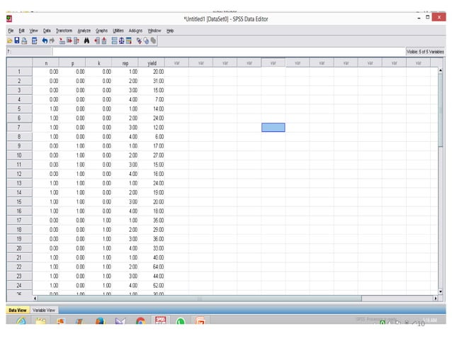 2^3 factorial design in SPSS | PPTX | Science