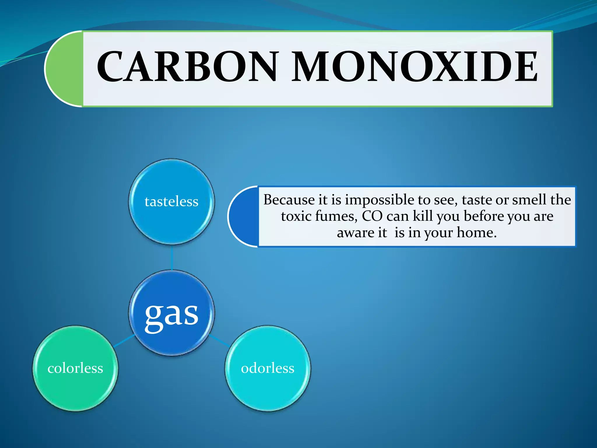 carbon monoxide | PPTX