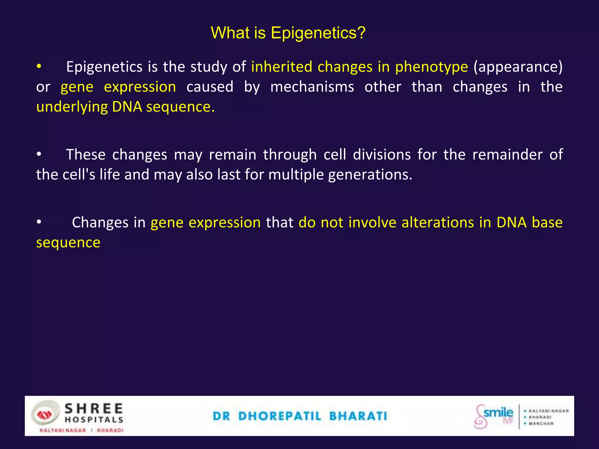 Genetic & Epigenetic Factors | PPTX