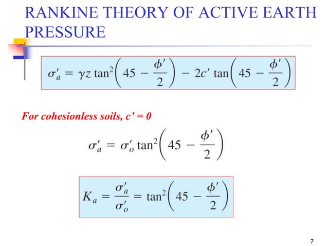 Geotechnical Engineering-II [Lec #23: Rankine Earth Pressure Theory]