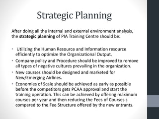 SWOT analysis of an airline | PPTX
