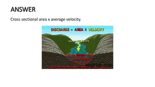 REVISION AS CAMBRIDGE GEOGRAPHY: RIVERS - DISCHARGE | PPT