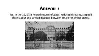 REVISION IGCSE CAMBRIDGE HISTORY: LEAGUE OF NATIONS | PPTX