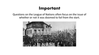REVISION IGCSE CAMBRIDGE HISTORY: LEAGUE OF NATIONS | PPTX