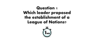 REVISION IGCSE CAMBRIDGE HISTORY: LEAGUE OF NATIONS | PPTX