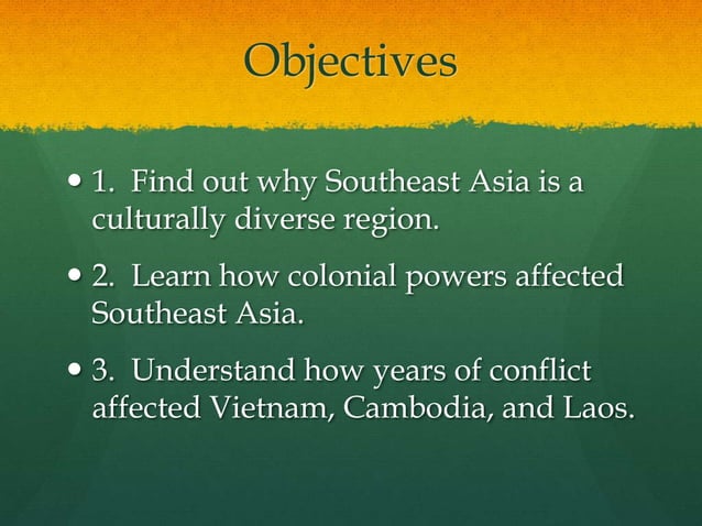 23 1 Southeast Asia Cultures and History | PPTX
