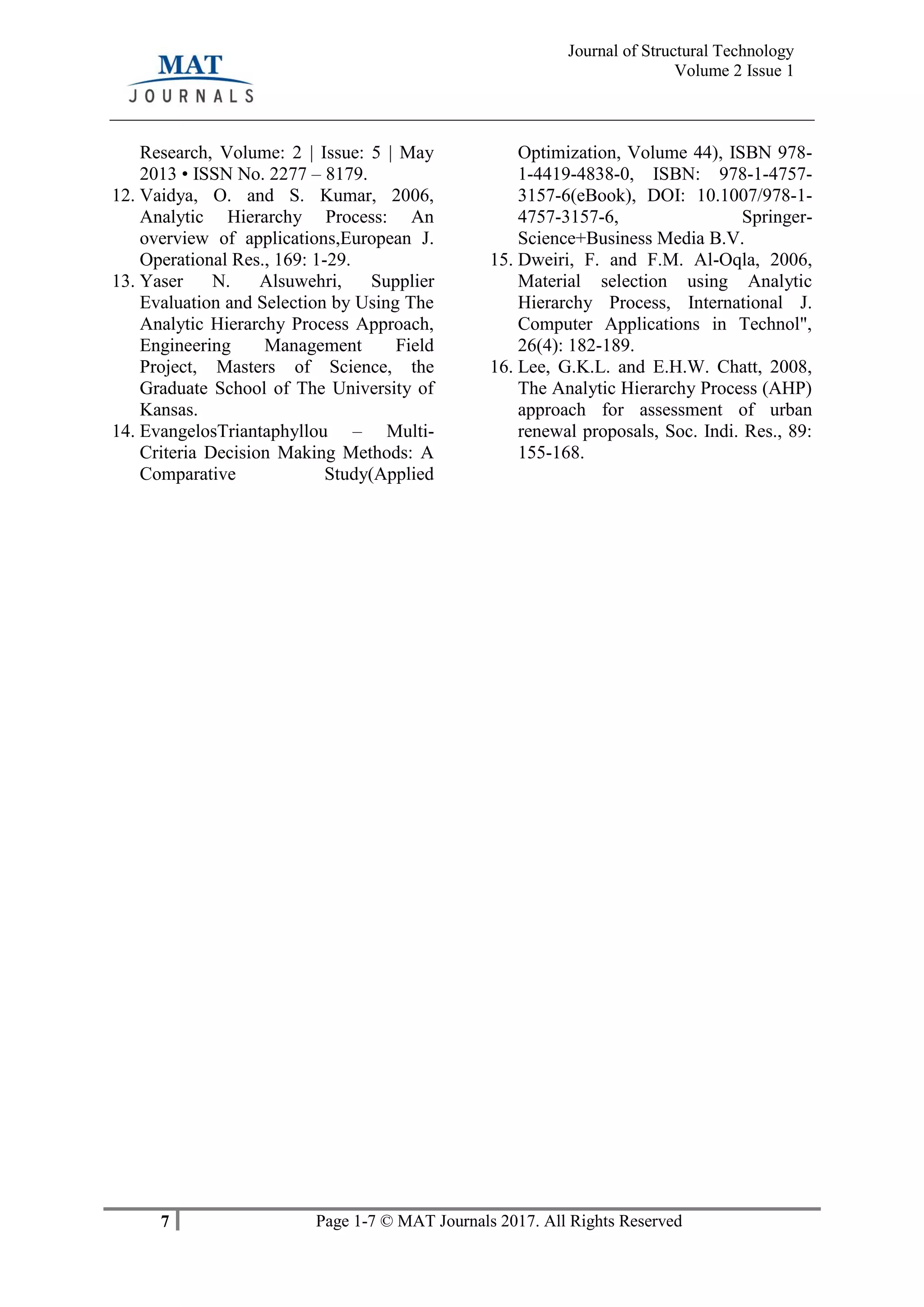 Factors Affecting Risk Management For Construction By Analytic Hierarchy Process Ahp Pdf