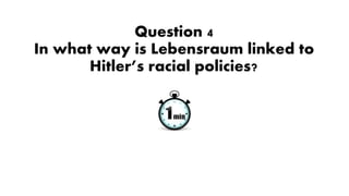 REVISION IGCSE CAMBRIDGE HISTORY: LEBENSRAUM | PPTX