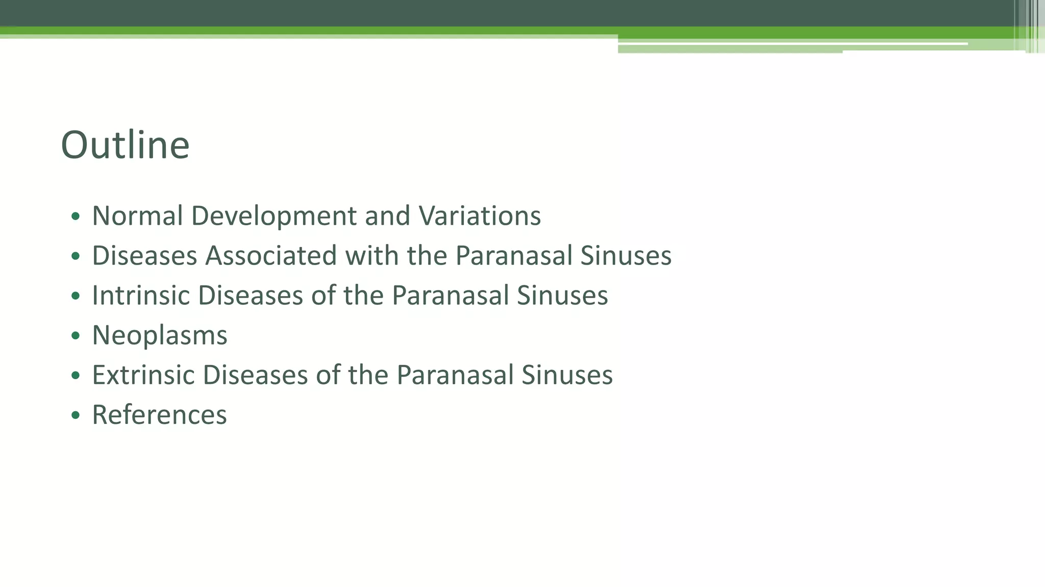 Radiographic Features of Paranasal Sinuses | PPTX