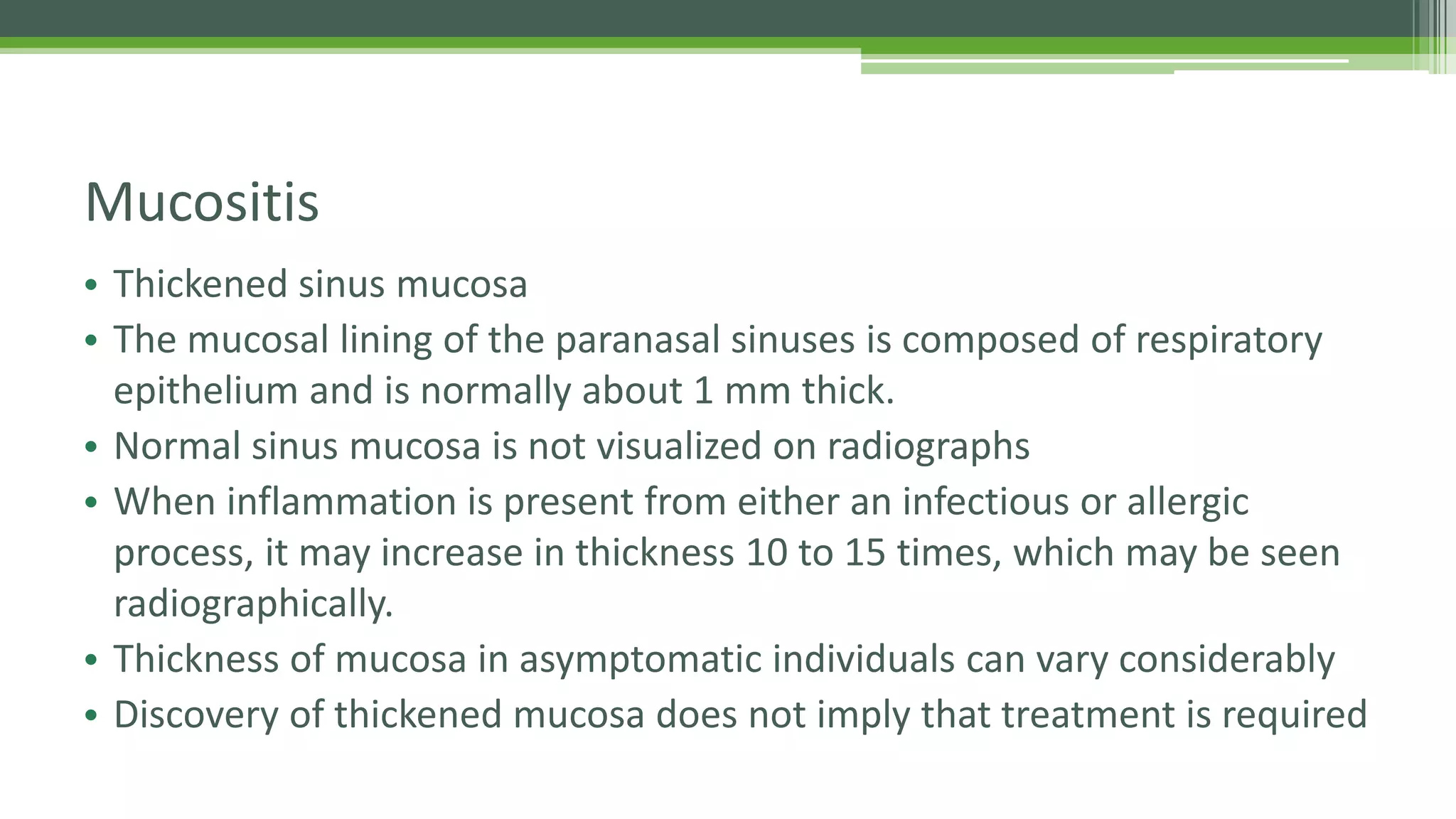 Radiographic Features of Paranasal Sinuses | PPTX