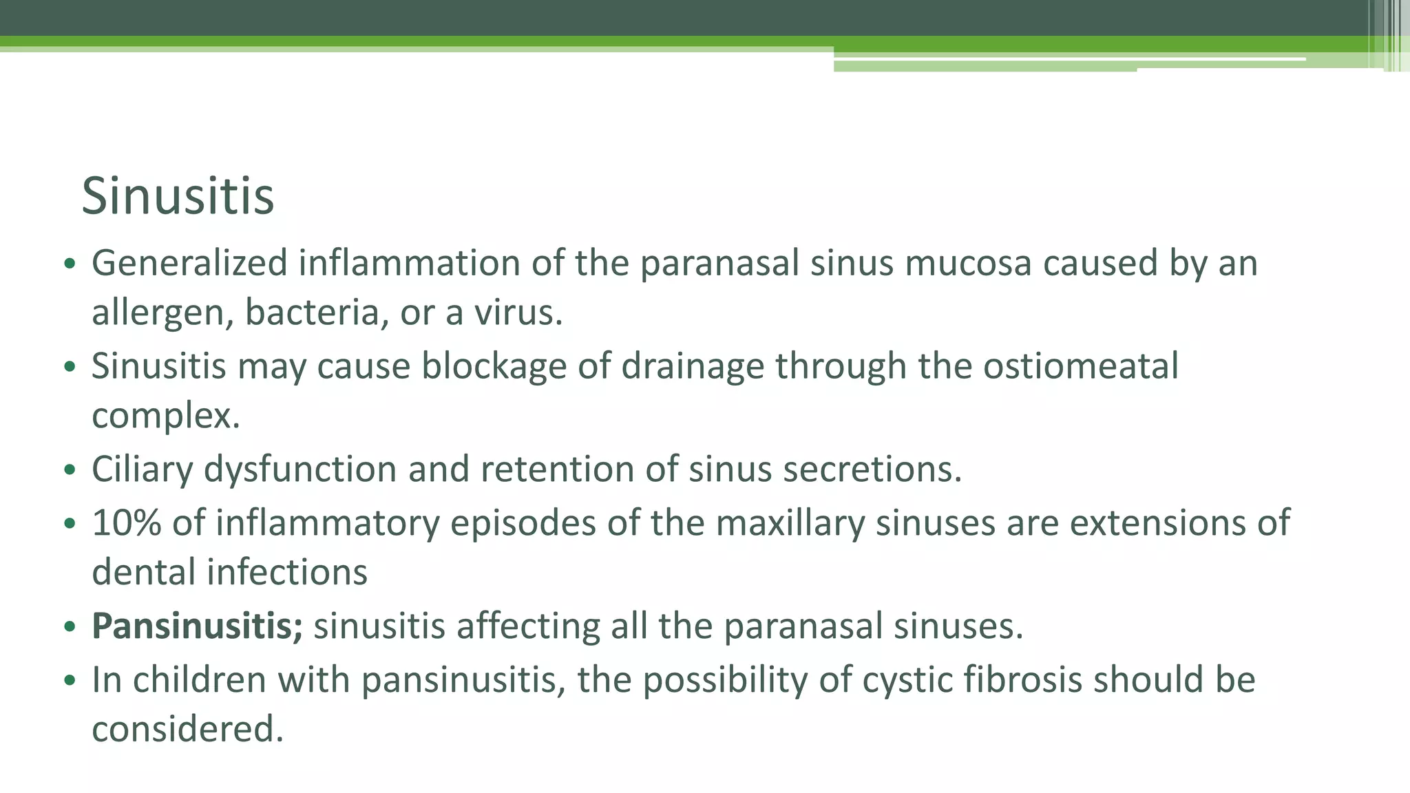 Radiographic Features of Paranasal Sinuses | PPTX