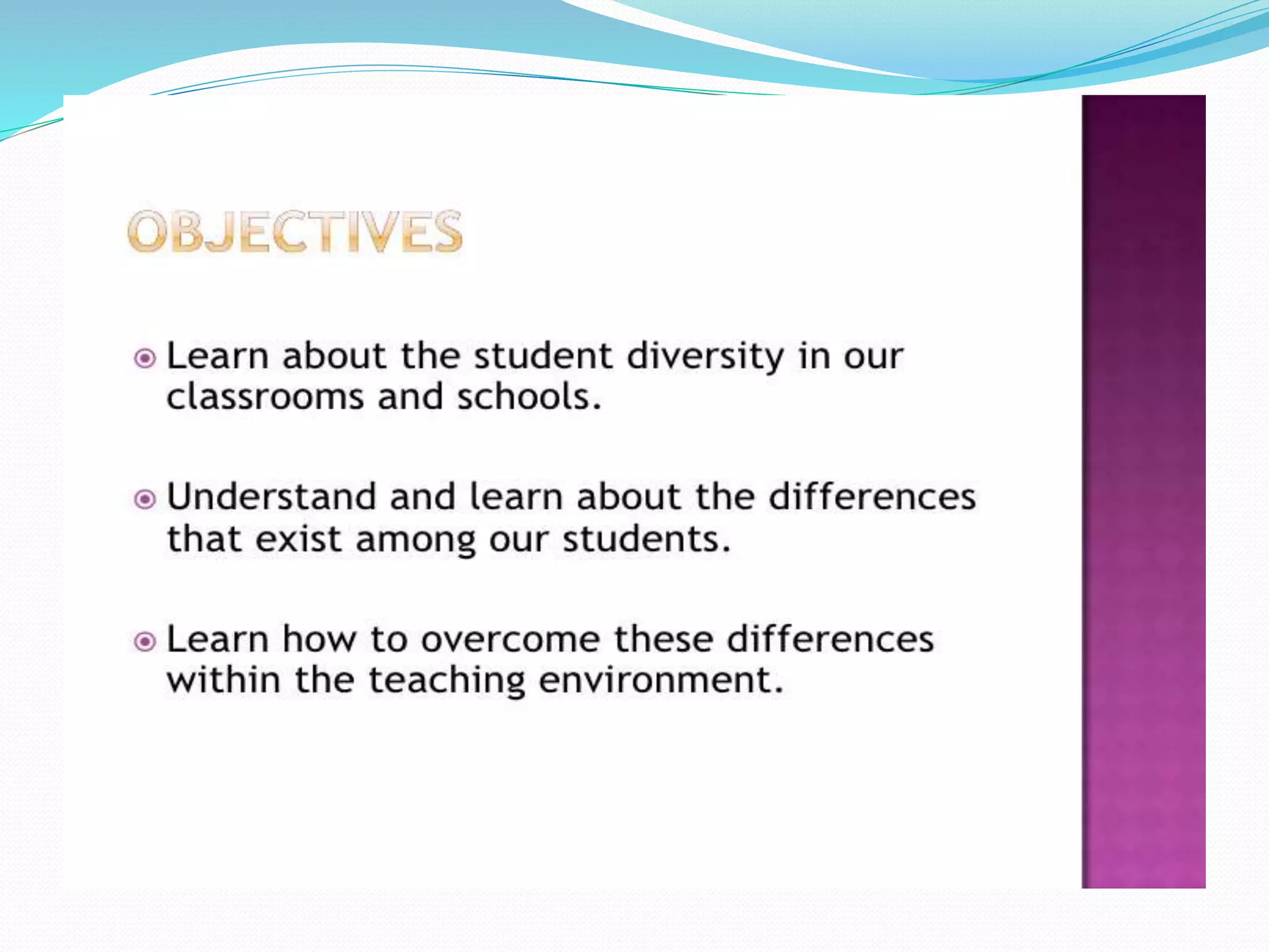 CLASS ROOM DIVERSITY | PPTX | Education