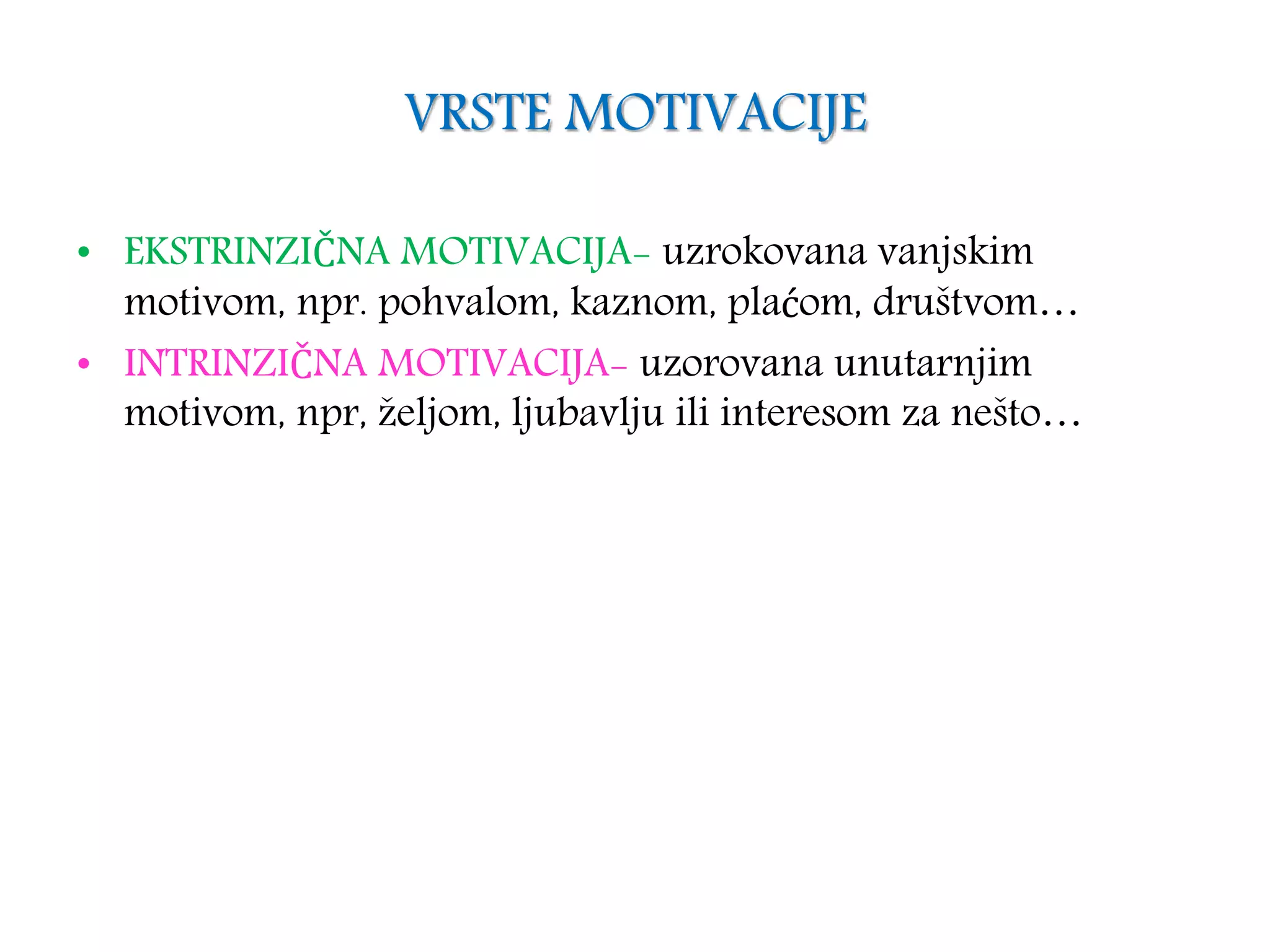 motivacija | PPTX