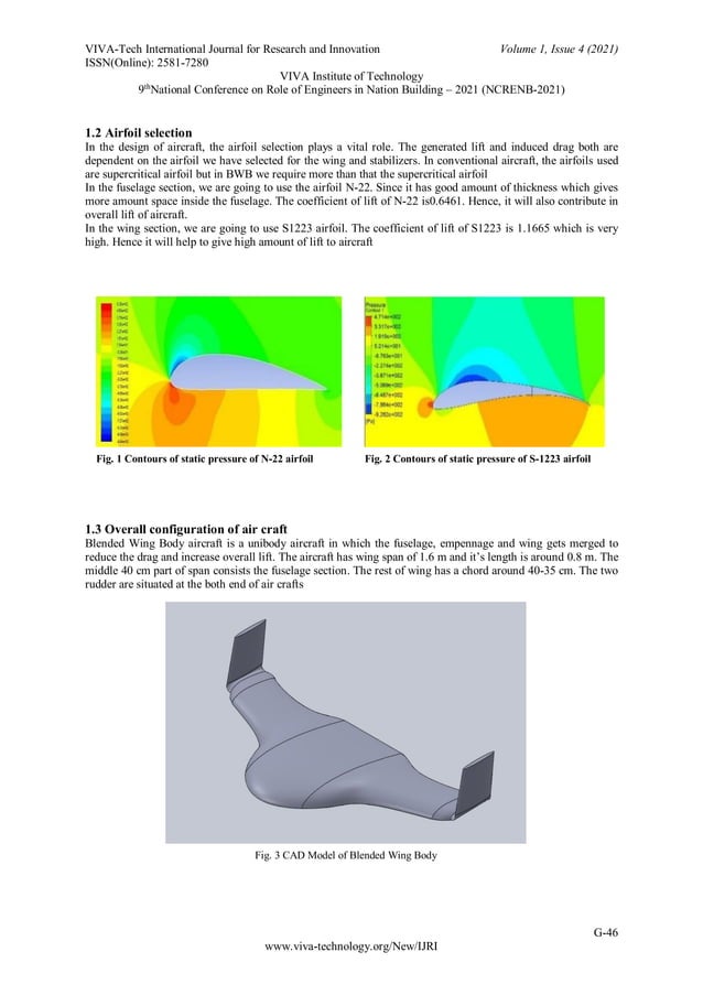 Design and Fabrication of Blended Wing Body | PDF | Aviation Industry ...
