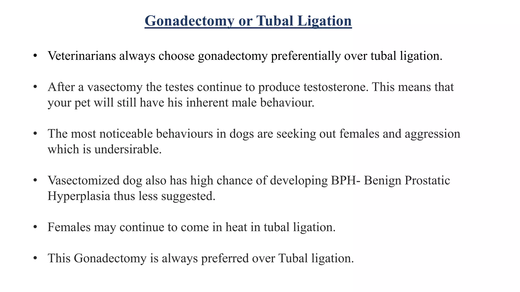 Medicinal & Surgical Techniques of Population control in dogs | PPTX